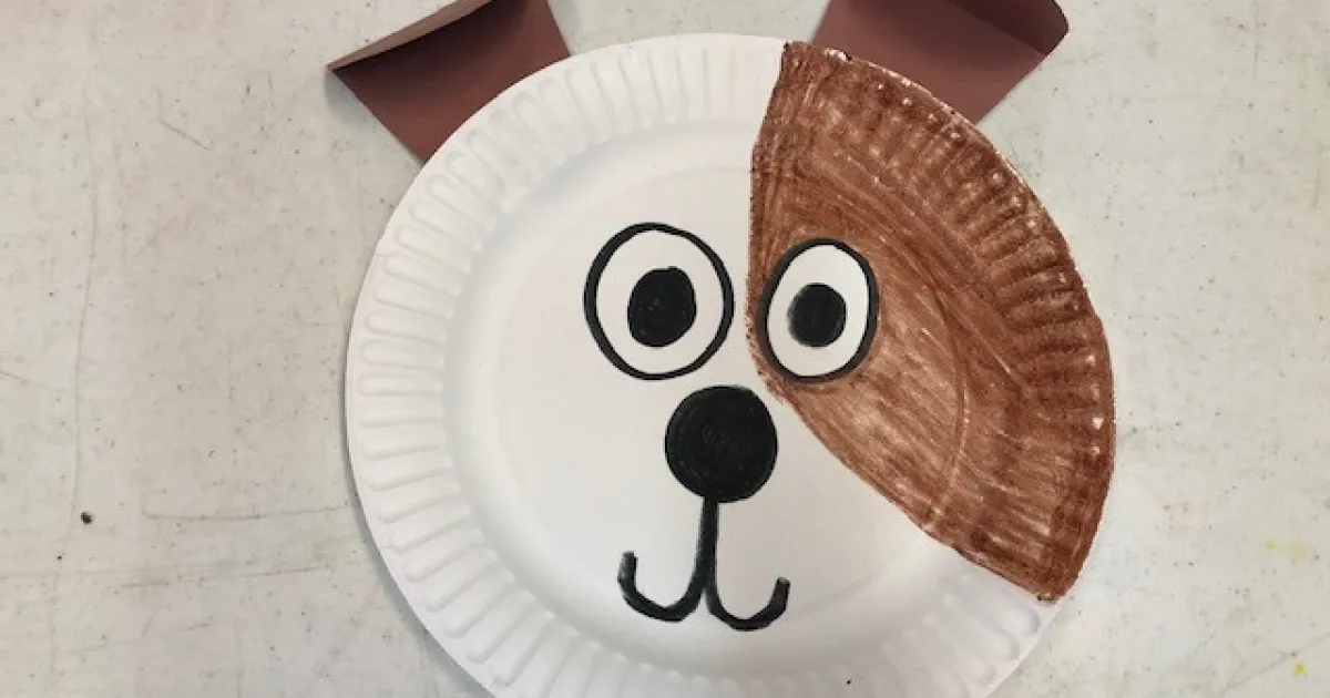 Paper Plate Puppy Craft | Brookgreen